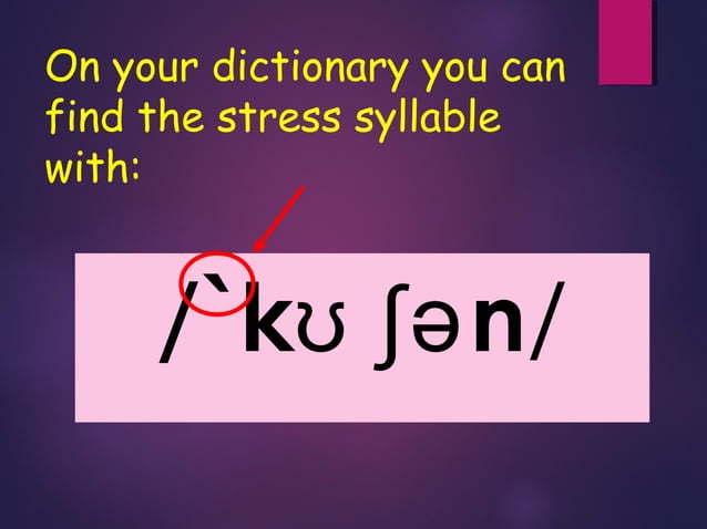 Stressed syllables | PPT