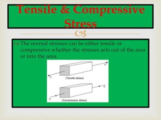 Stresses and its types | PPTX