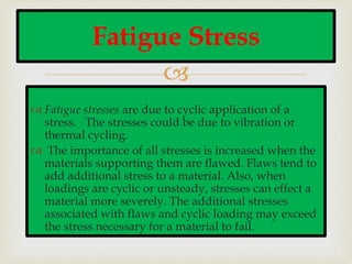 Stresses and its types | PPTX