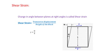 Stresses and strains p | PPTX