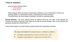 Stresses and strains p | PPTX