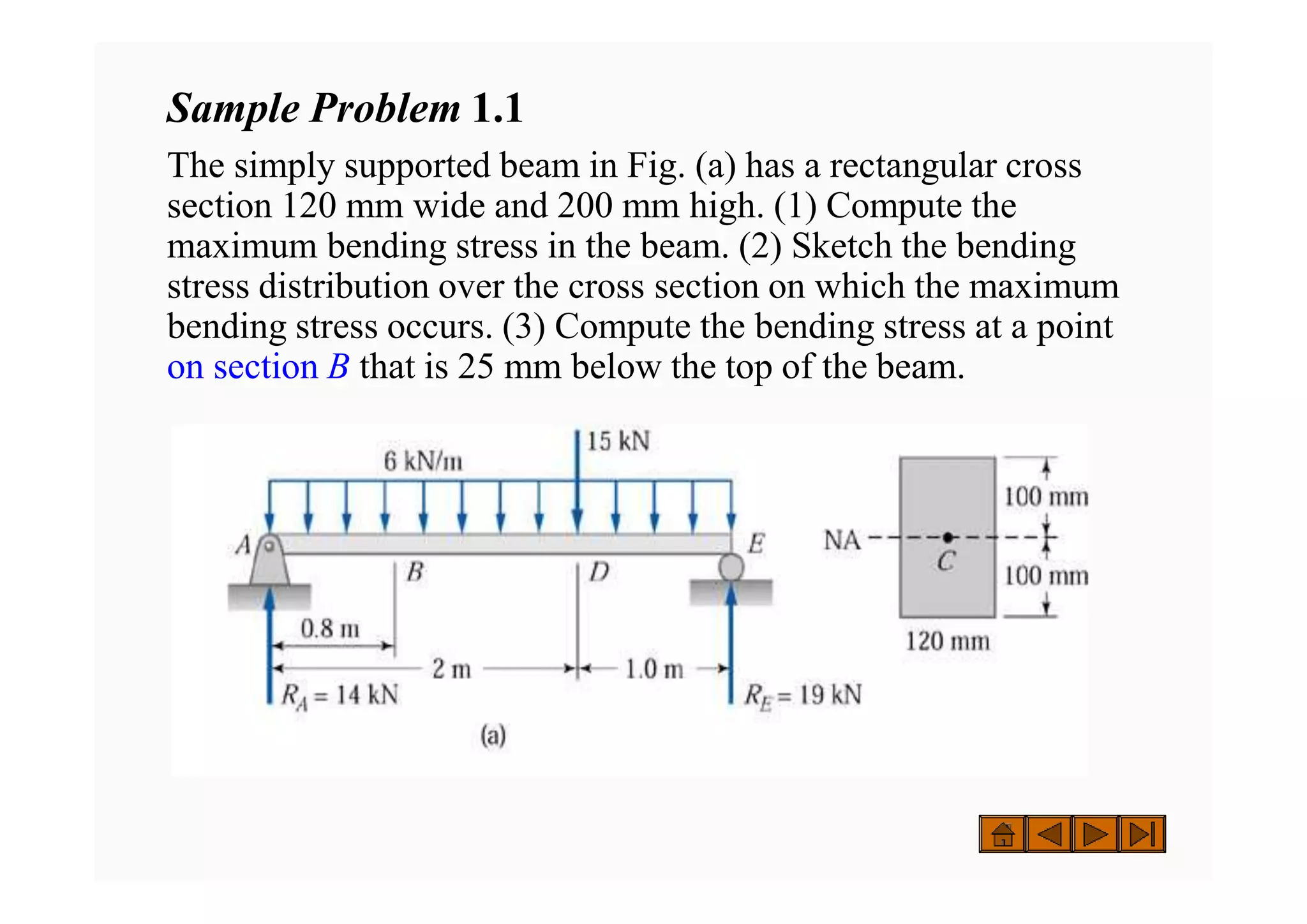 Stresses in beams | PPTX