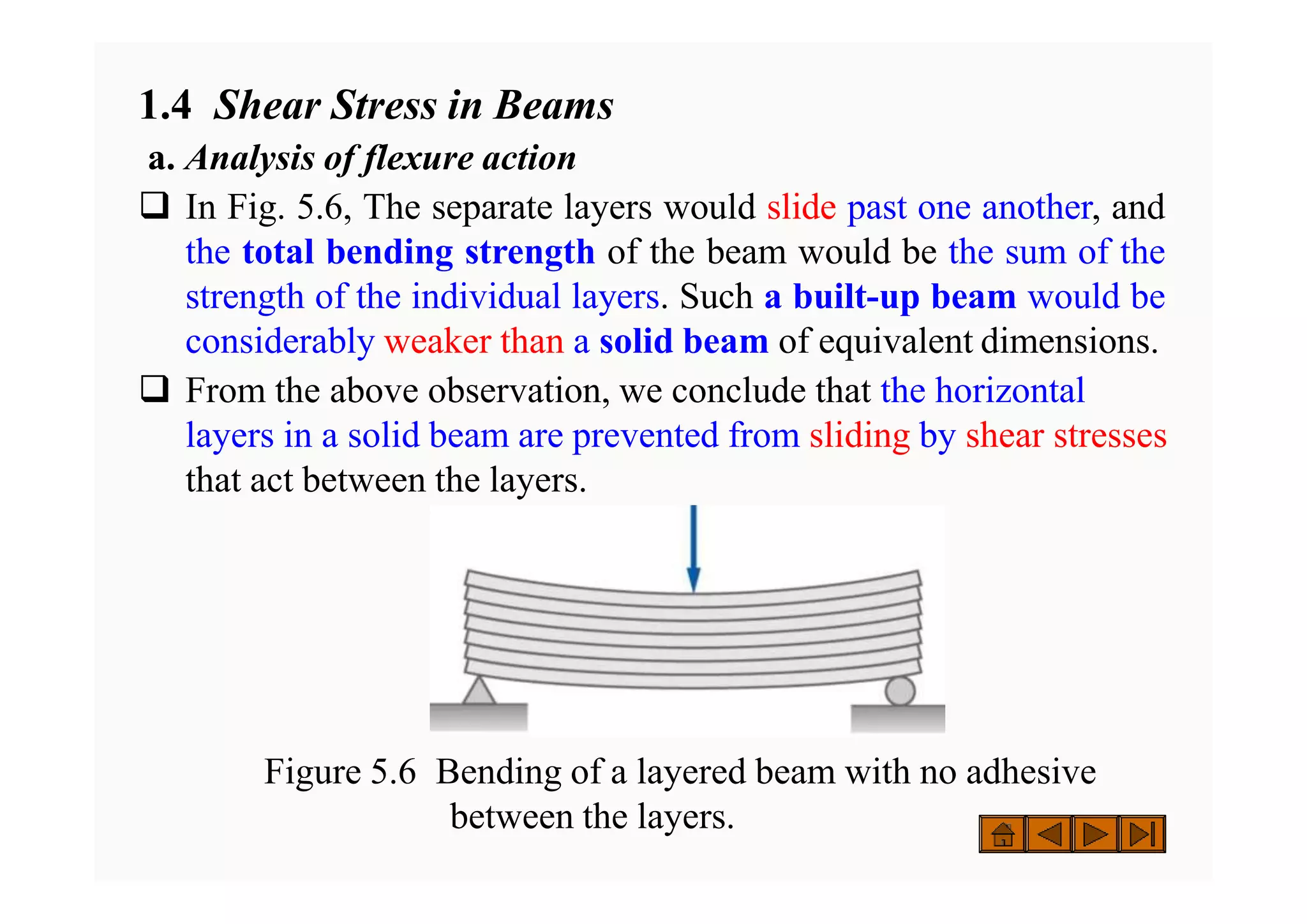 Stresses in beams | PPTX