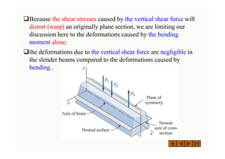 Stresses in beams | PPTX