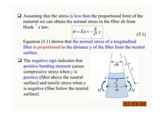 Stresses in beams | PPTX