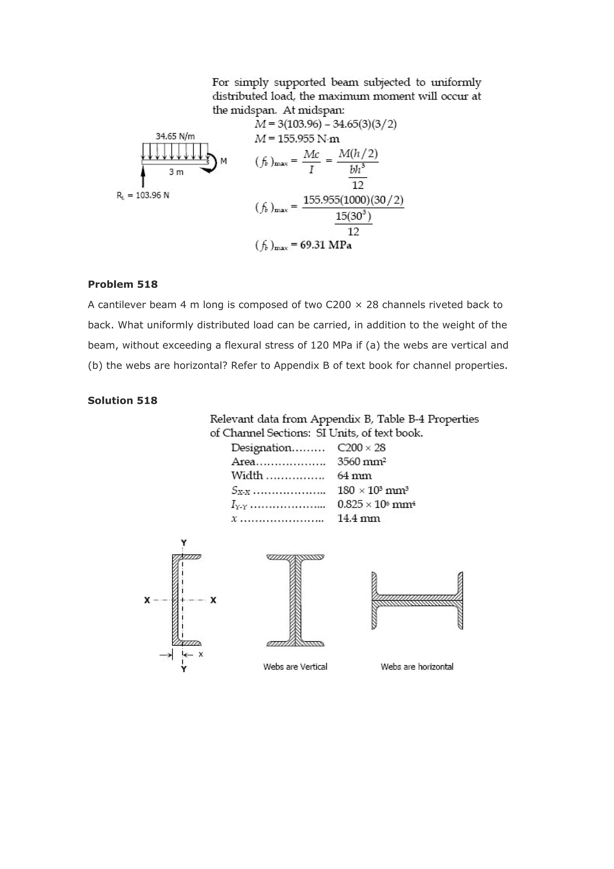 Solution of Chapter- 05 - stresses in beam - Strength of Materials by Singer | PDF