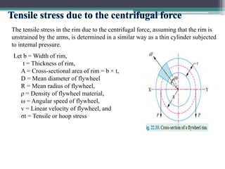 Stresses in flywheel rim.pptx