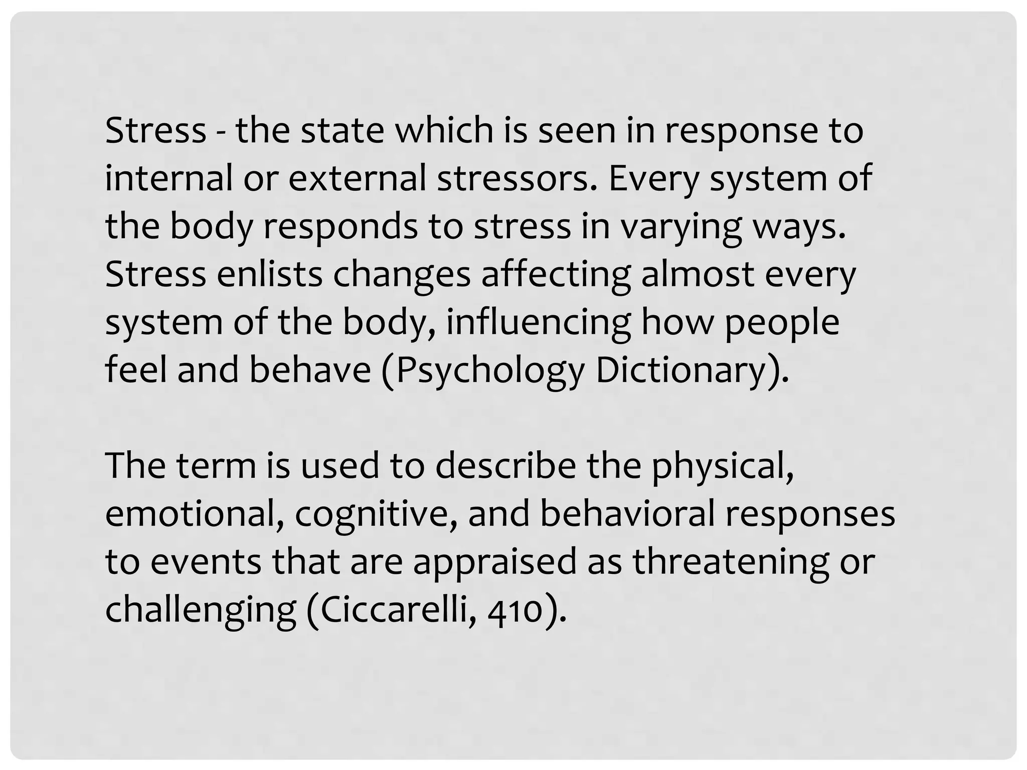 Stress in Adolescents | PPTX