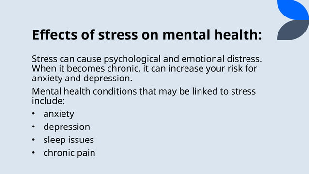 STRESS Origin Definition of stress Types of stress It's effect on body ...