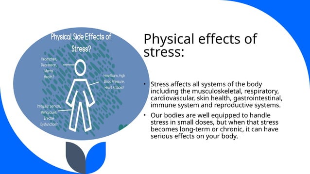 STRESS Origin Definition of stress Types of stress It's effect on body ...