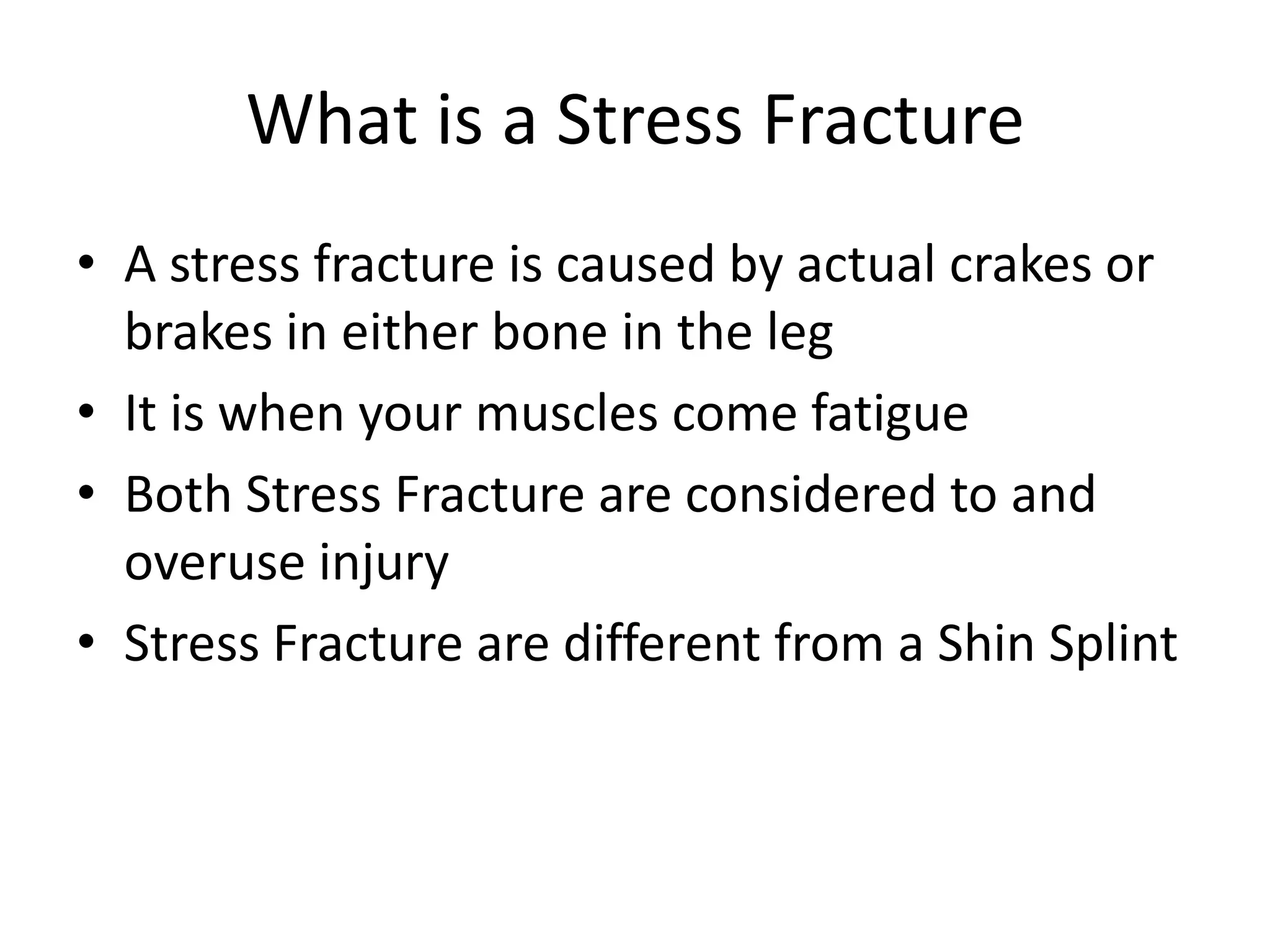 Stress fracture | PPTX