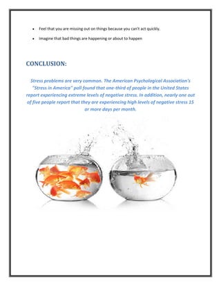 Stress management and stress handling hand out | PDF