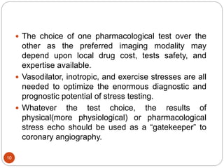 Stress imaging and viability assessment | PPTX