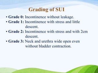 Urinary Stress Incontinence | PPTX