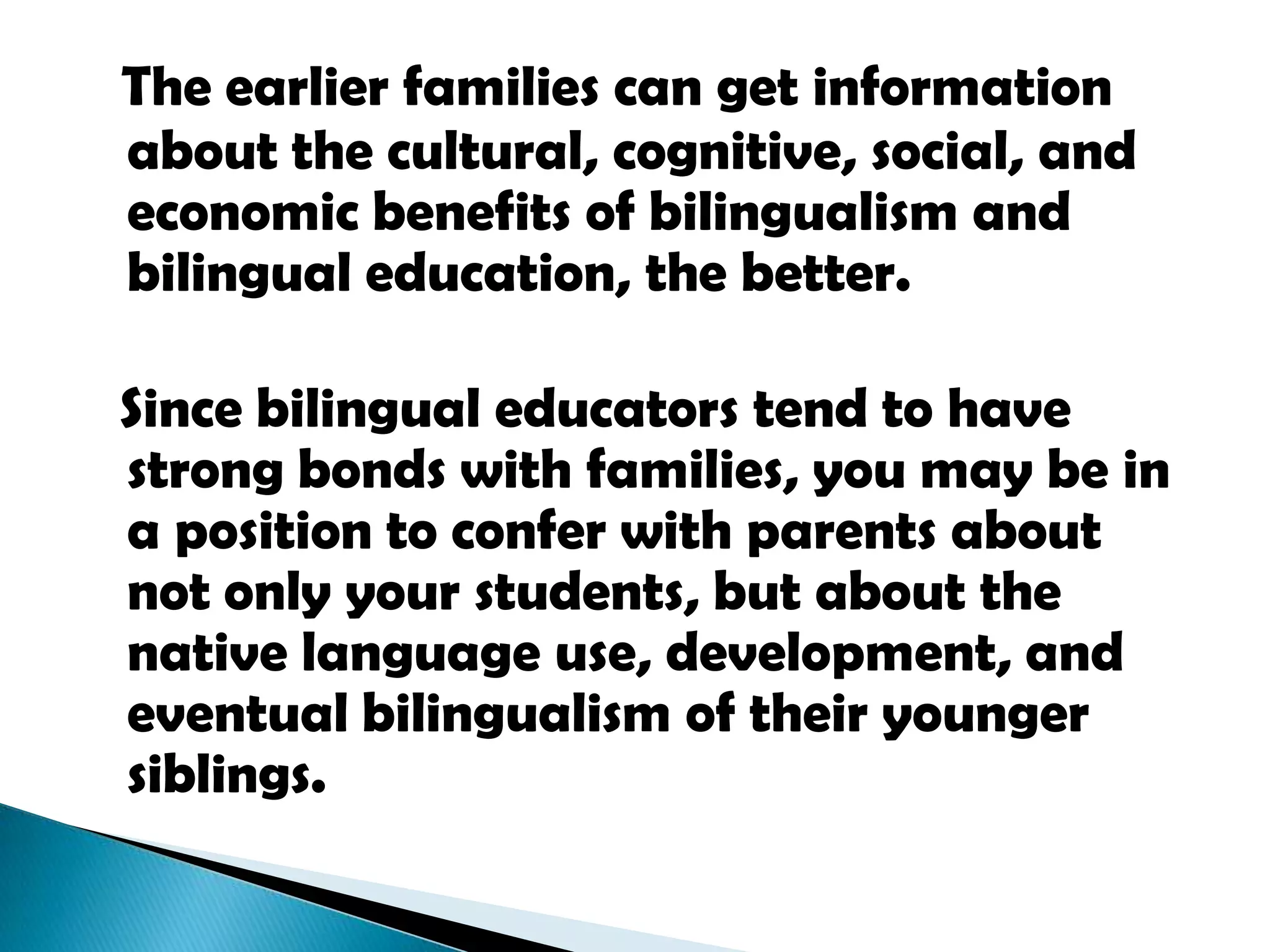 Stressing the importance of the native language | PPTX