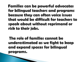 Stressing the importance of the native language | PPT