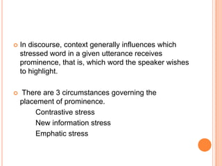 Stress in speech | PPTX