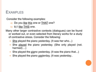 Stress in speech | PPTX