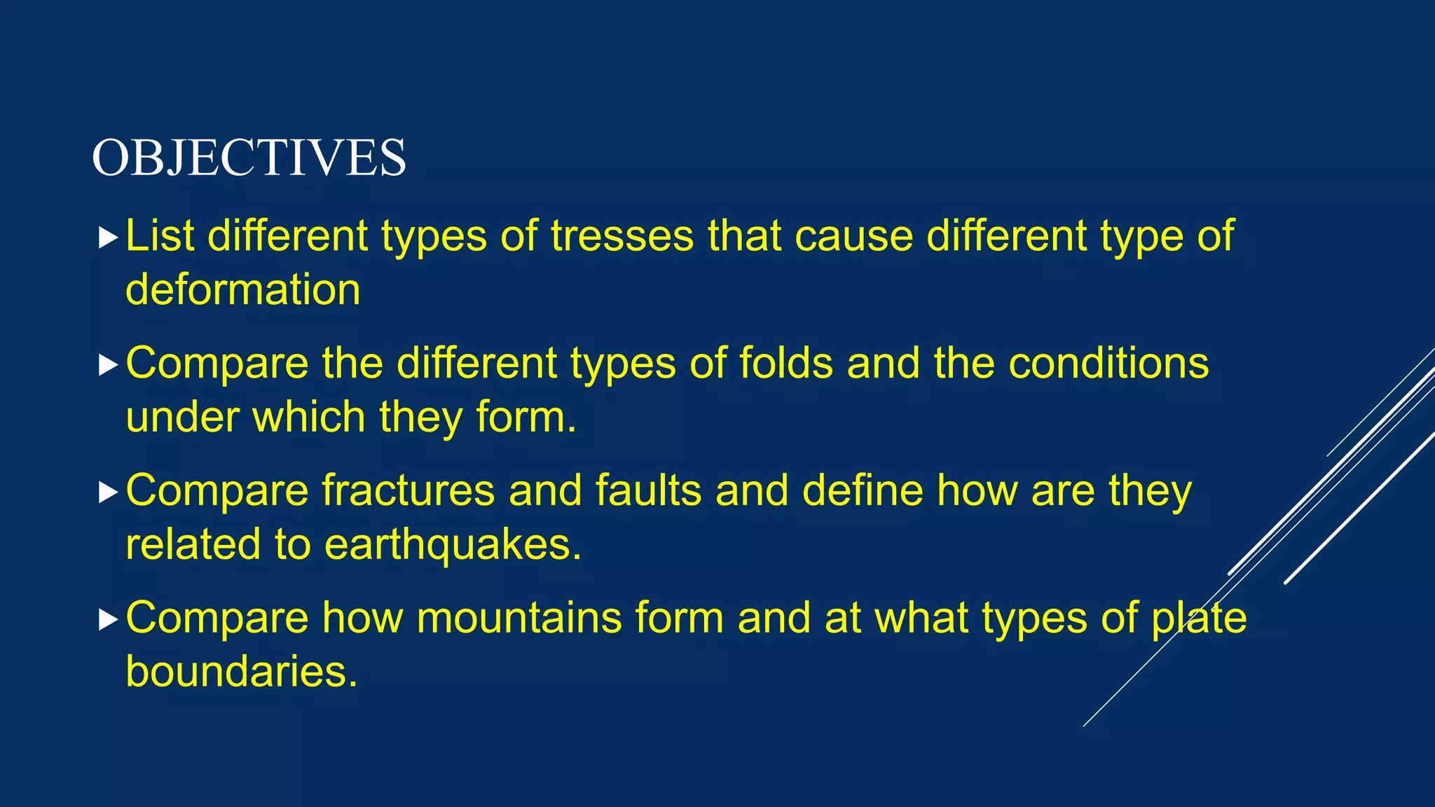Stress in the earth’s crust | PPTX
