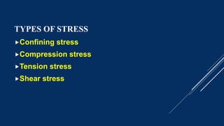 Stress in the earth’s crust | PPTX