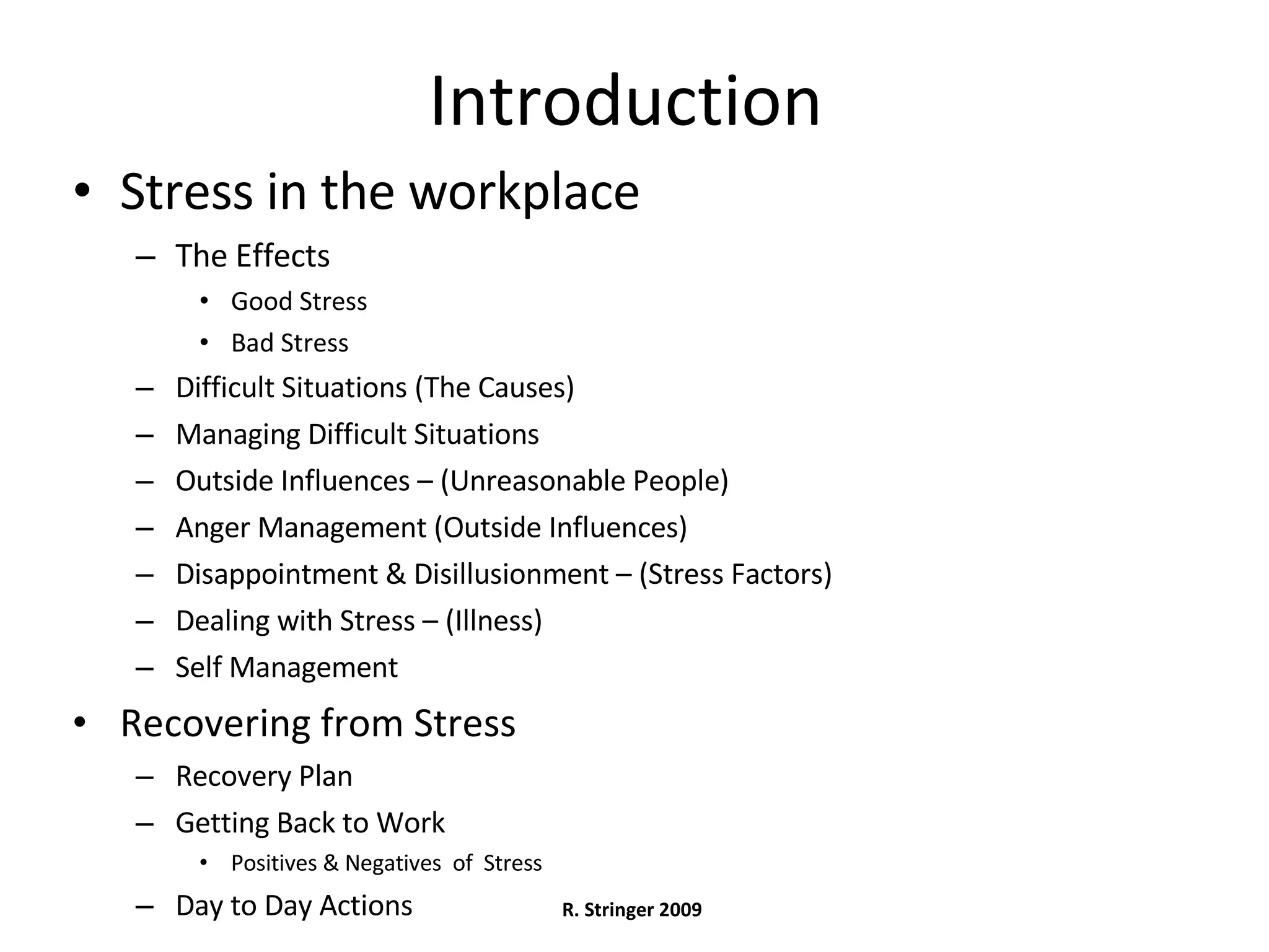 Stress In The Workplace | PPT