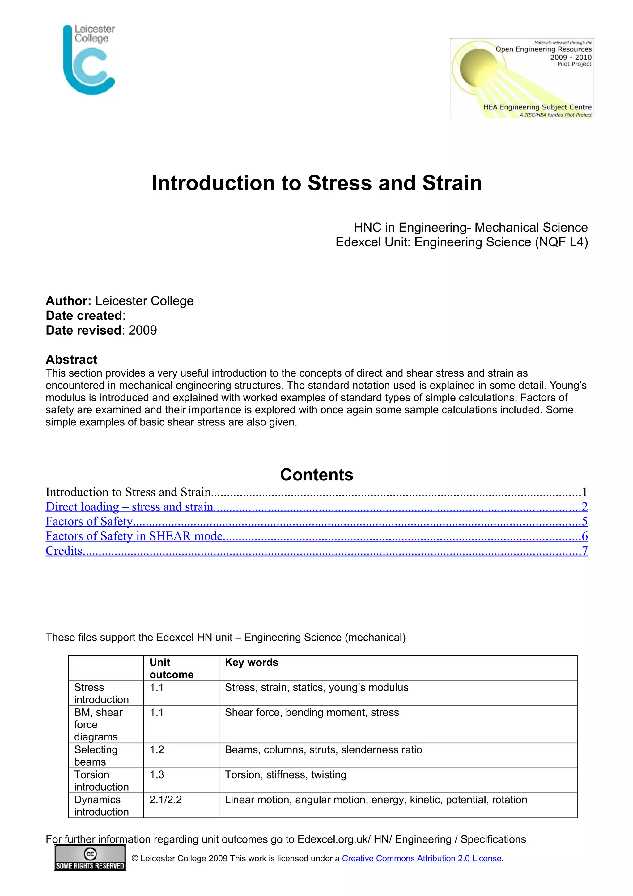 Introduction to Stress | PDF Introduction to Stress | PDF