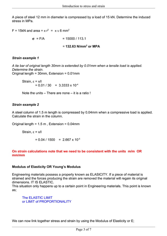 Introduction to Stress | PDF