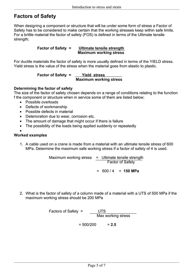 Introduction to Stress | PDF