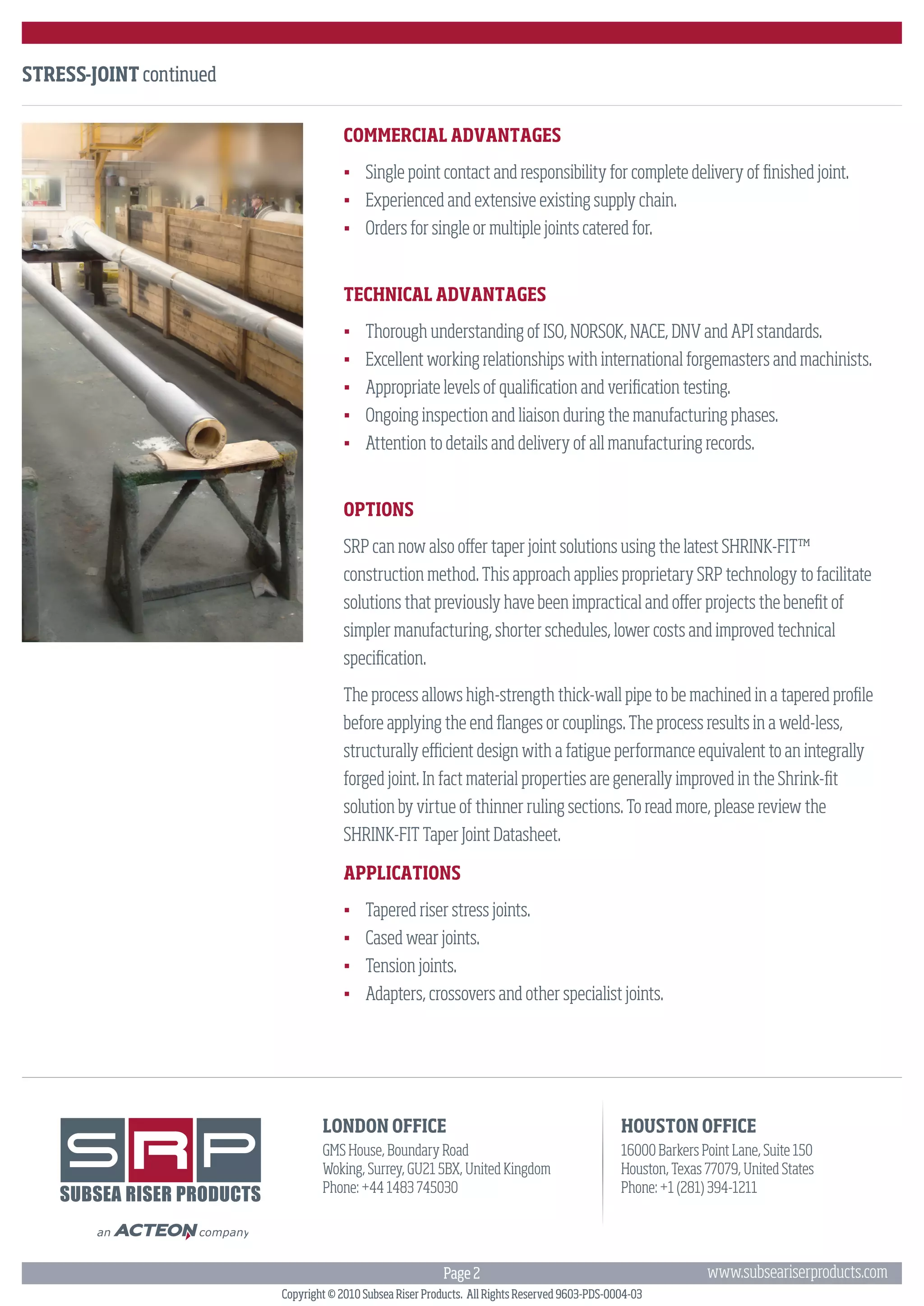 Stress Joint | PDF