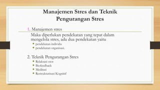 Stress Kerja | PPTX