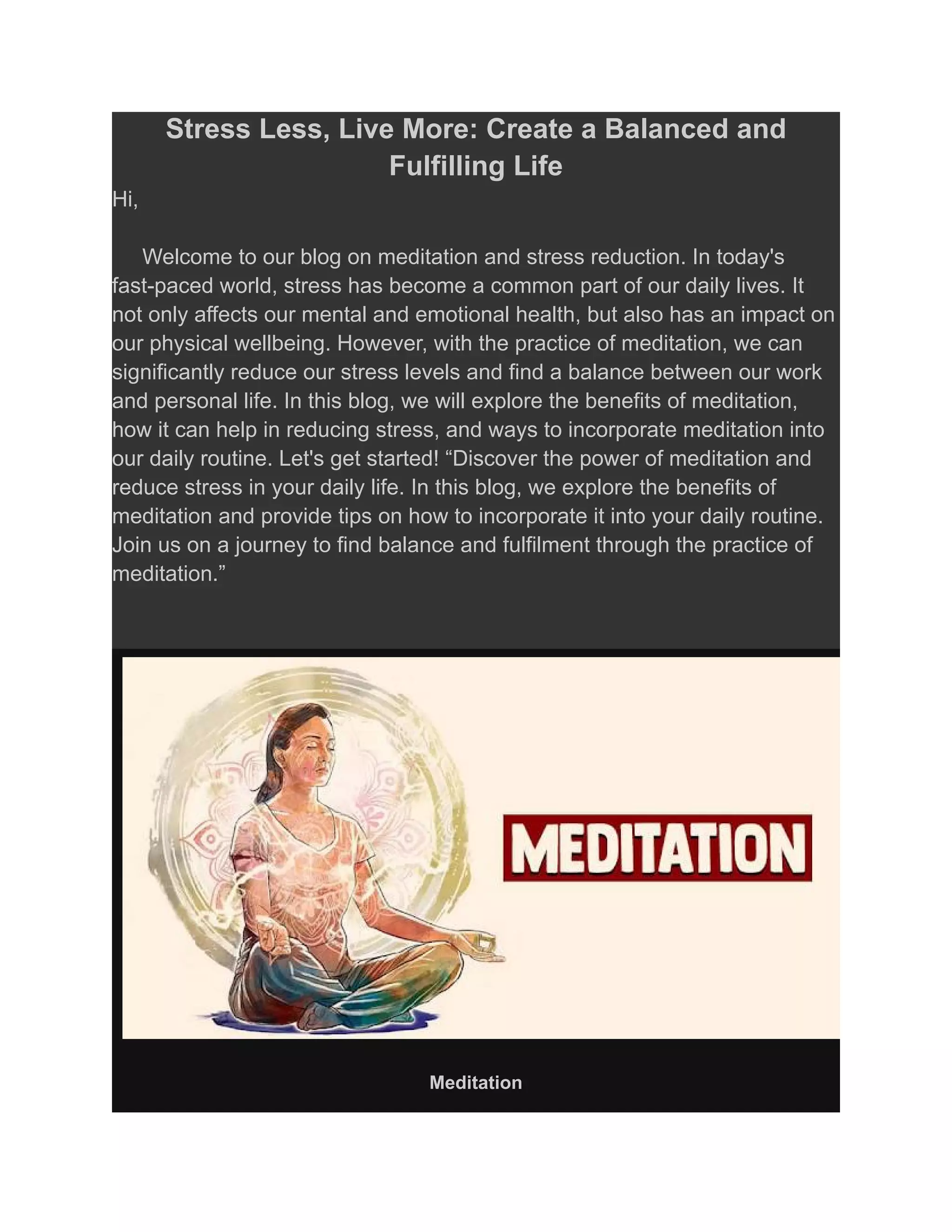 Stress Less, Live More_ Create a Balanced and Fulfilling Life.pdf