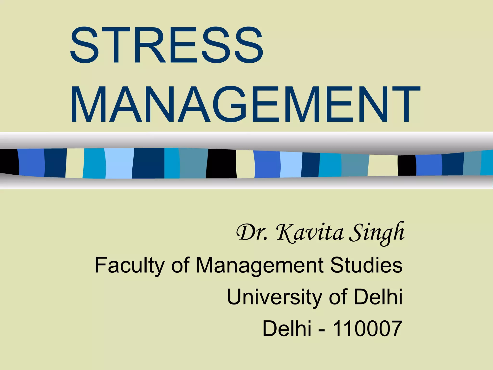 Stress management | PPT
