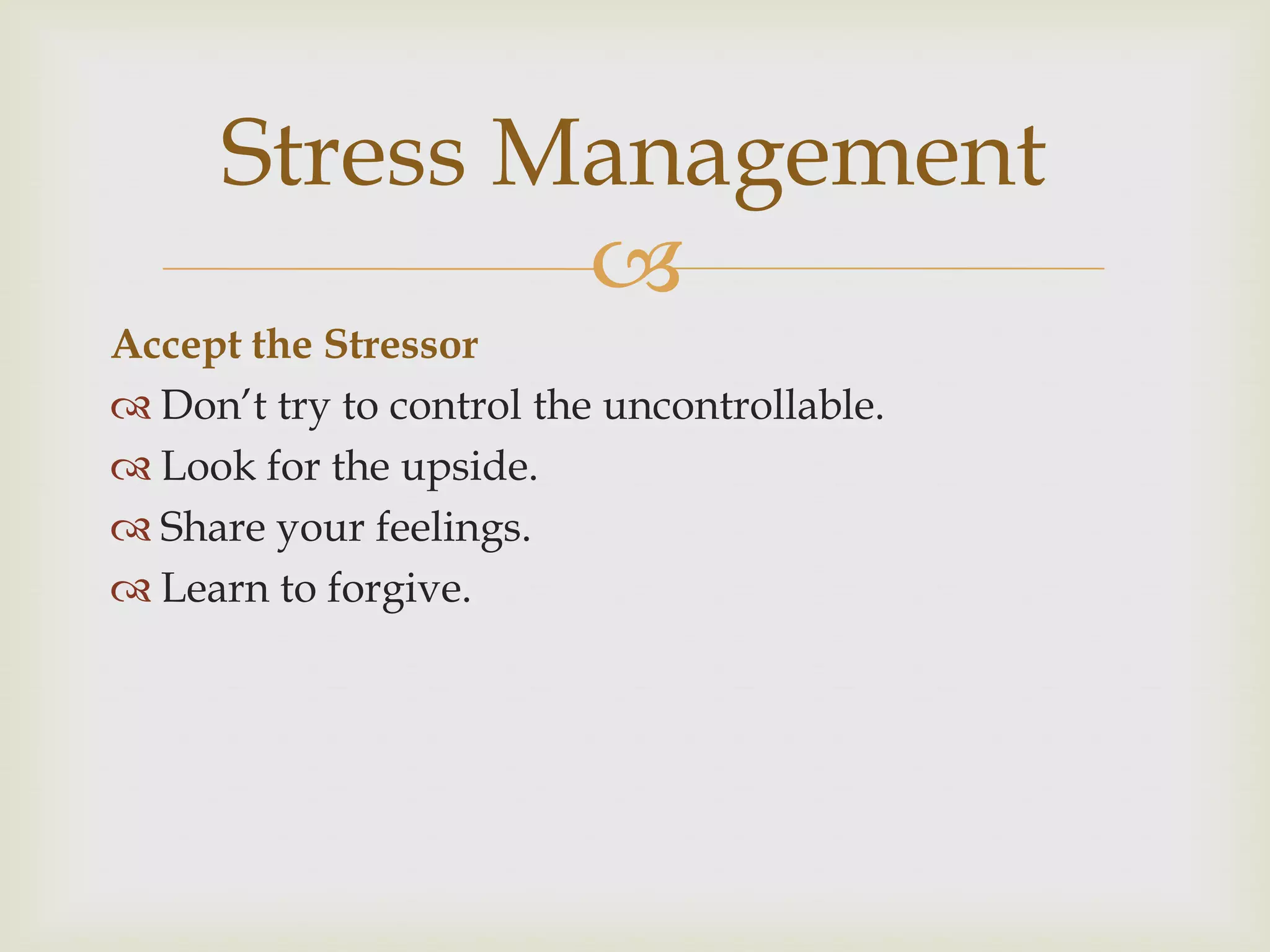 Stress Management | PPTX