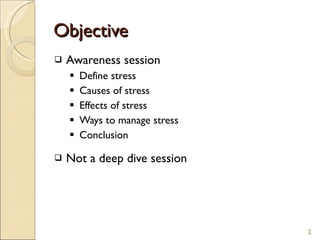 Stress management | PPT