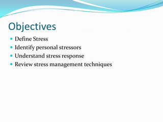 Stress management | PPTX | Diseases and Conditions | Medical Health