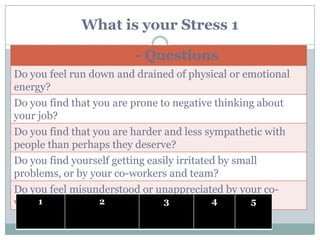 Stress management | PPTX