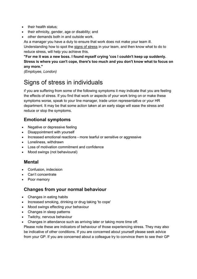 Stress management | PDF