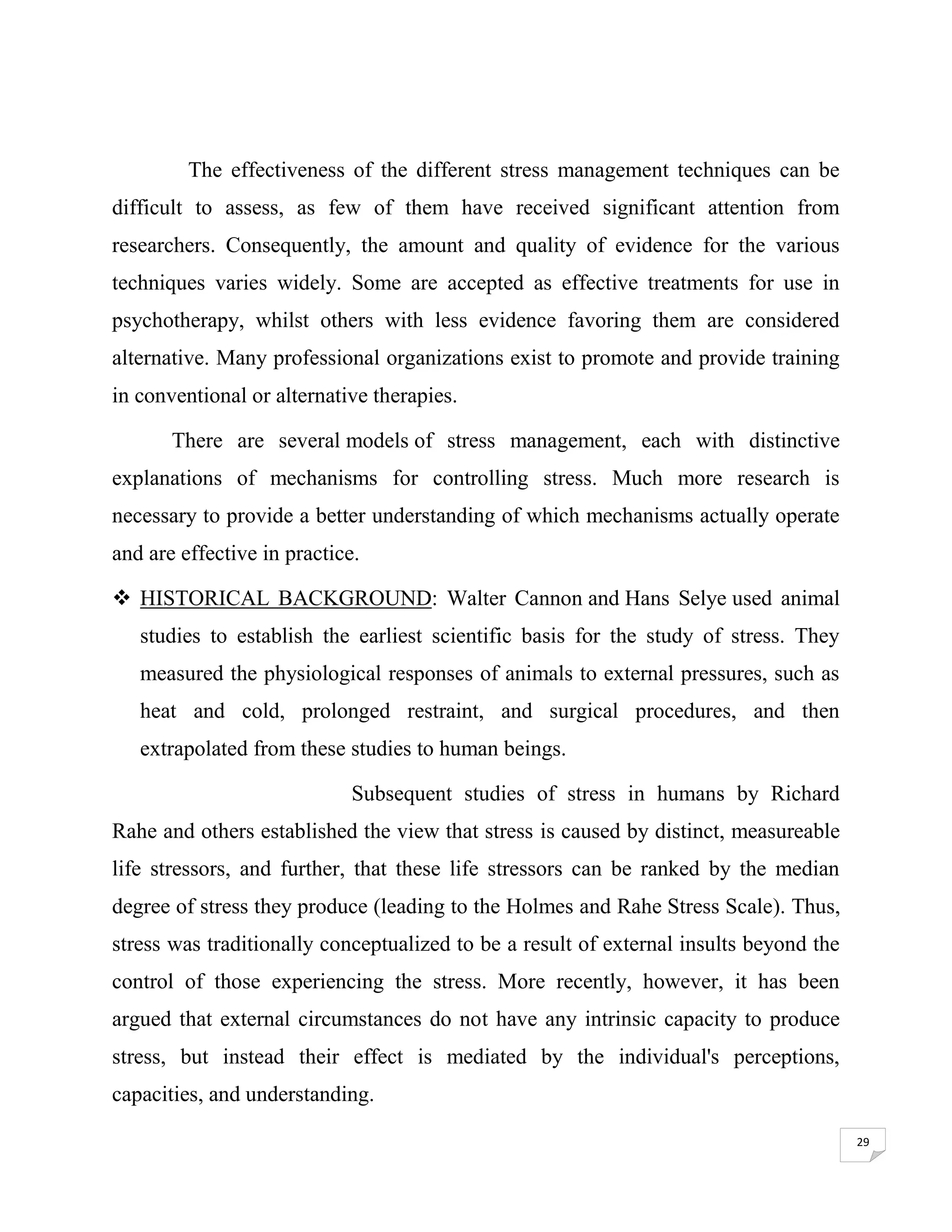 Stress management Among Teenagers | DOCX