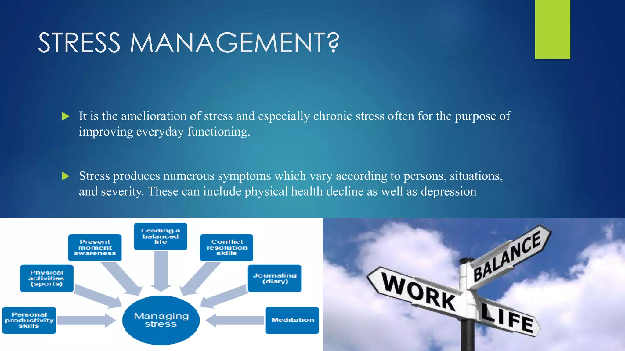 Stress management | PPTX