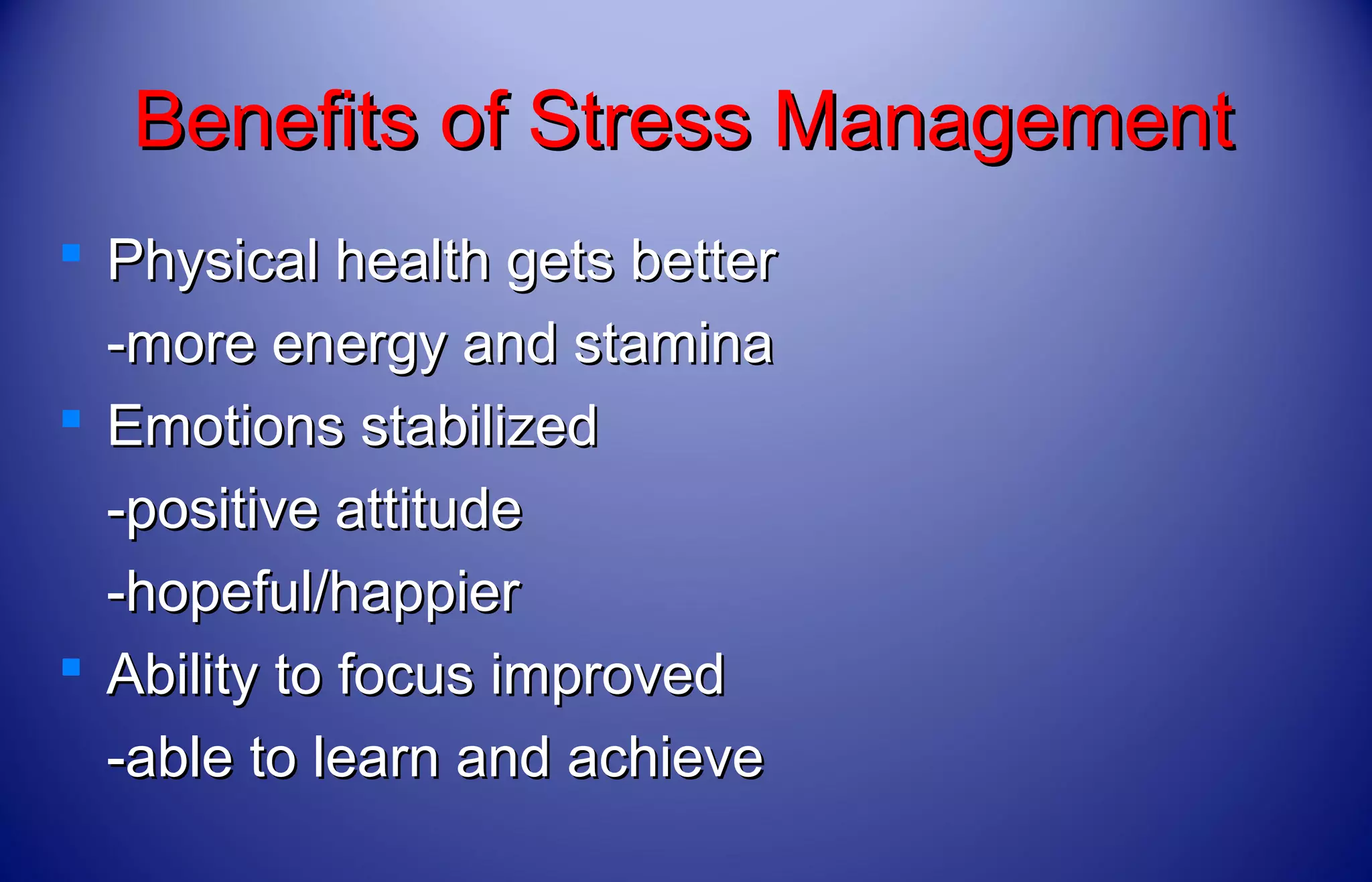 Stress management | PPT