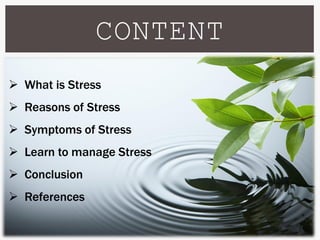 Stress management | PDF