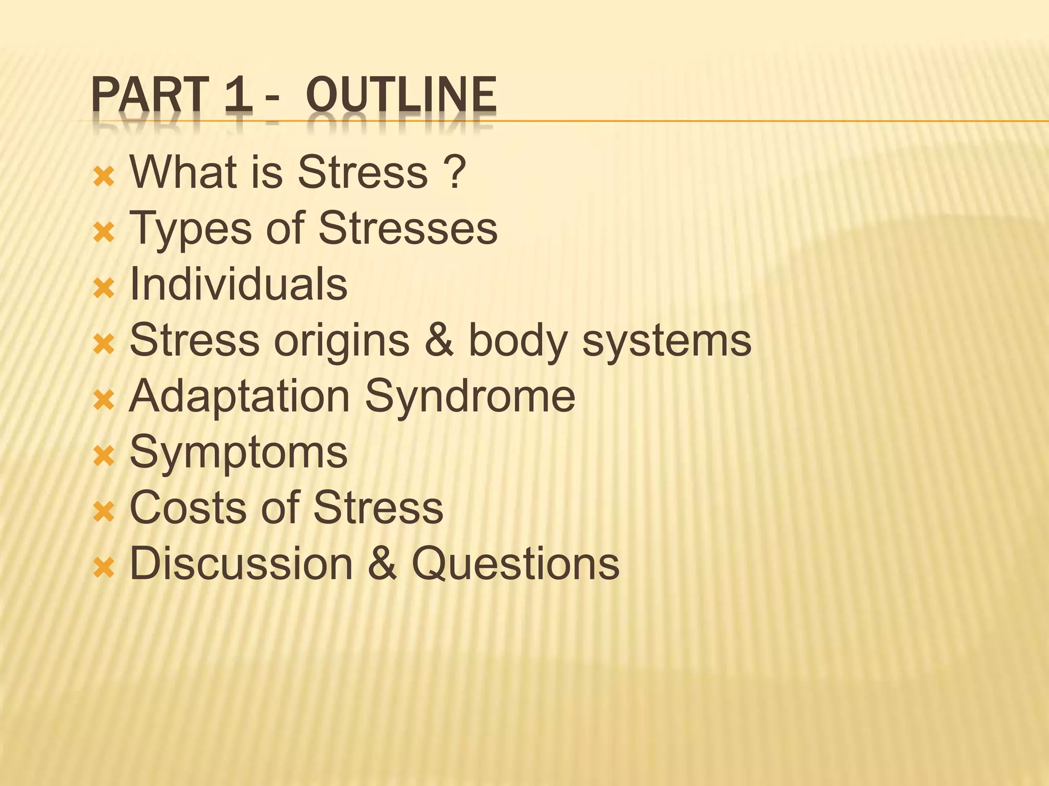 Stressmanagement | PPTX