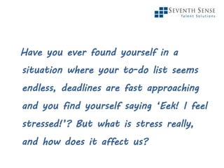 Stress management | PPT