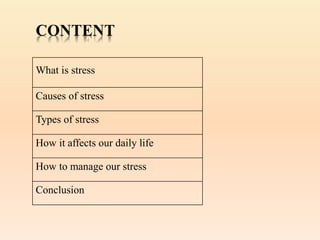 Stress management | PPT
