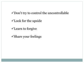 Stress management | PPTX