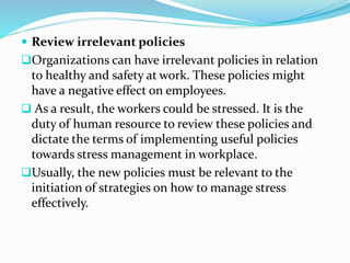 Stress management | PPTX