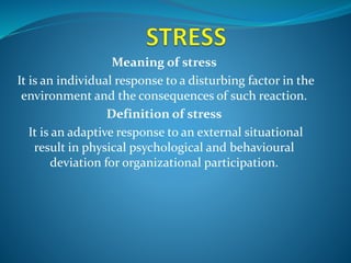 Stress management | PPT