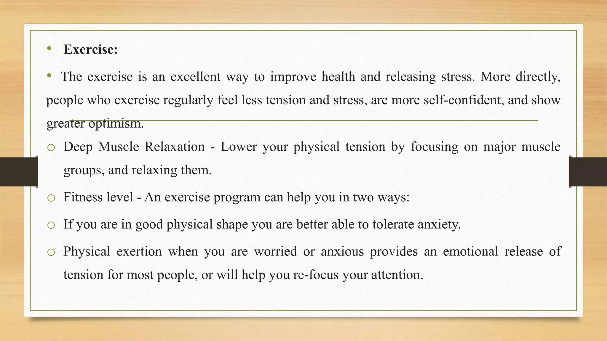 Stress management | PPTX