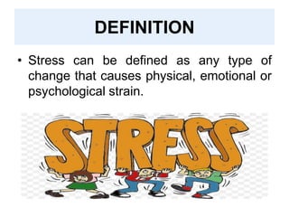 stress management PPT by Ms.Kiran Patel | PPT
