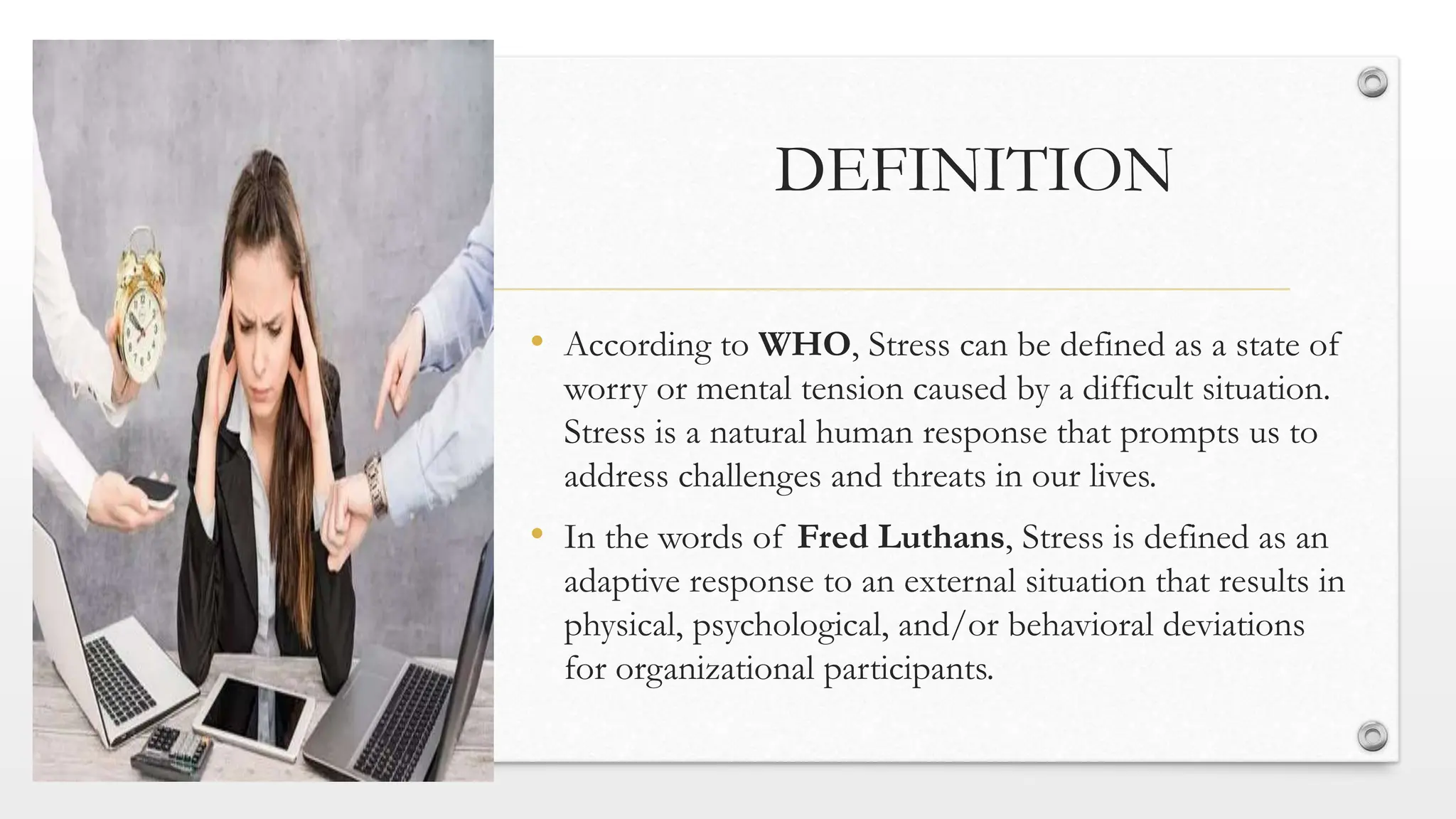 Stress management , Nursing Management.. | PPTX